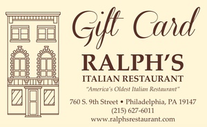 Ralph's Italian Restaurant E-Gift Cards